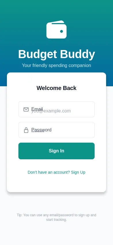 Budget Buddy App