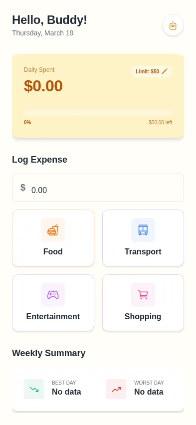 Budget Buddy App