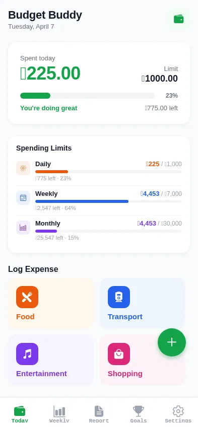 Budget Buddy Mobile