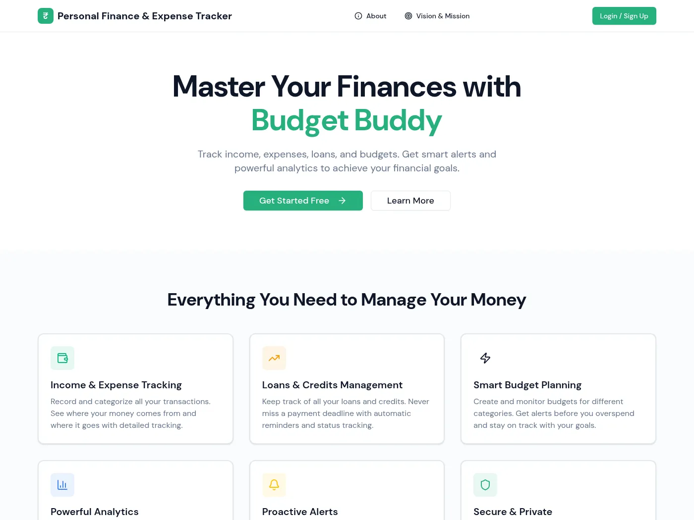 Personal expense tracker