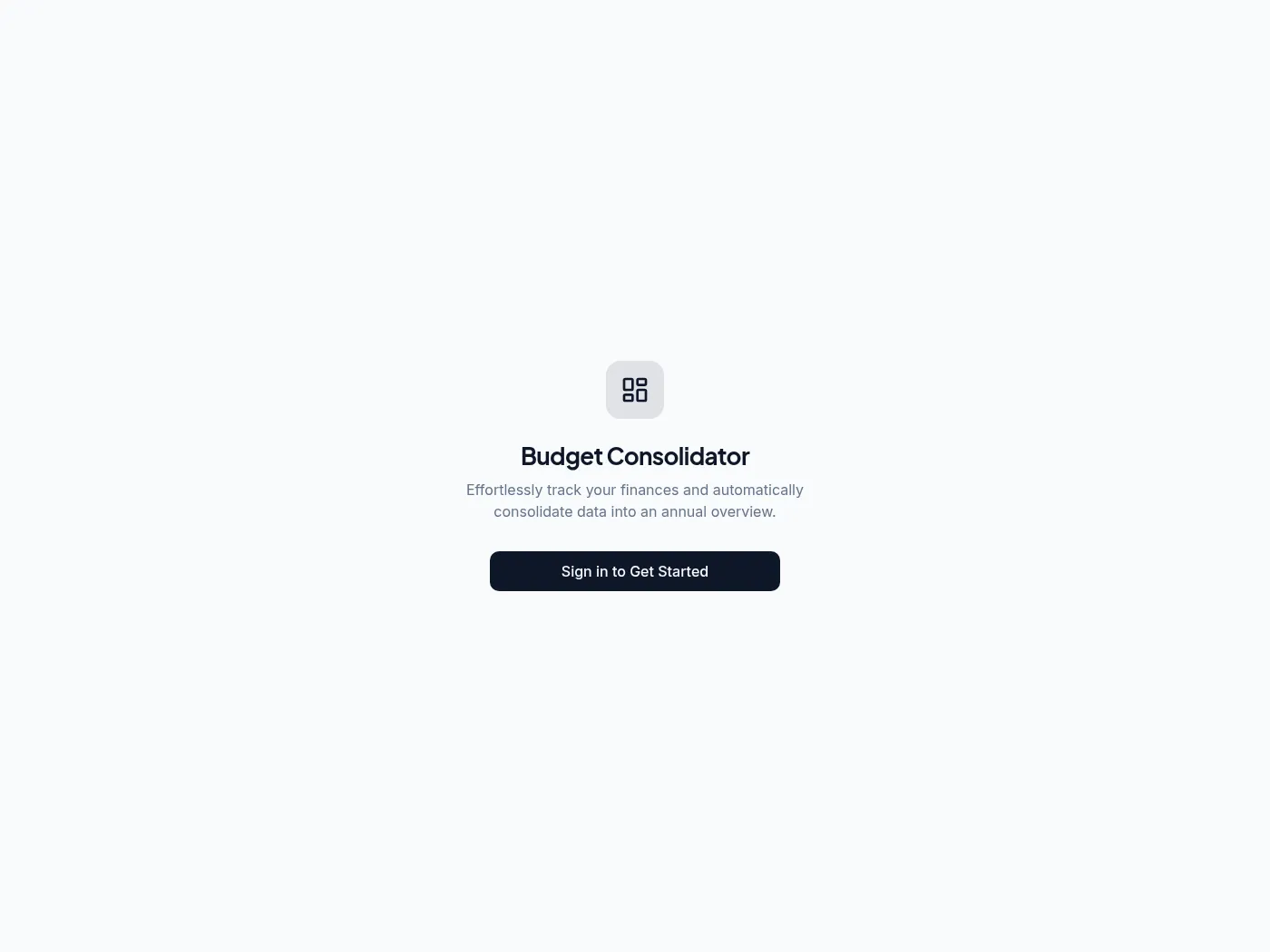 Budget Consolidator