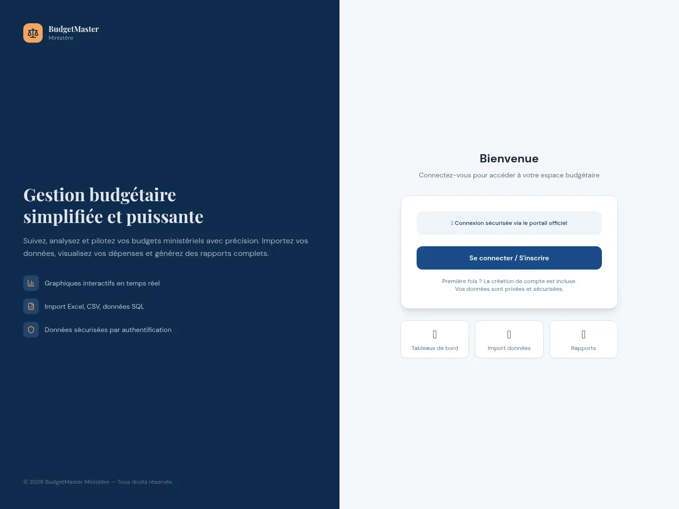 BudgetMaster Ministère