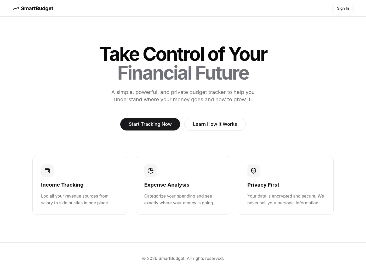 Smart Budget Tracker