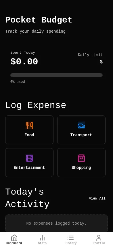 Pocket Budget Tracker