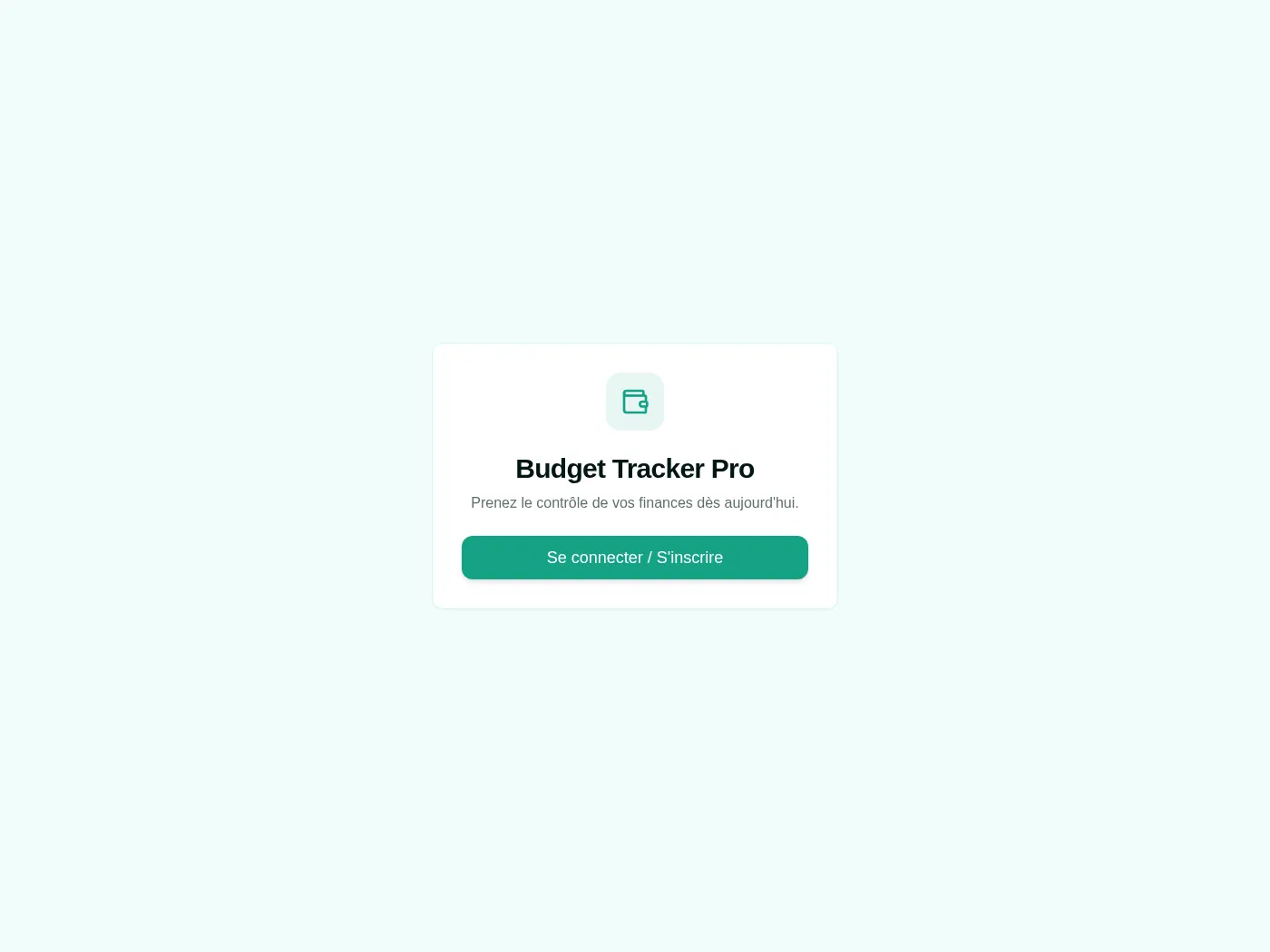 Budget Tracker Pro