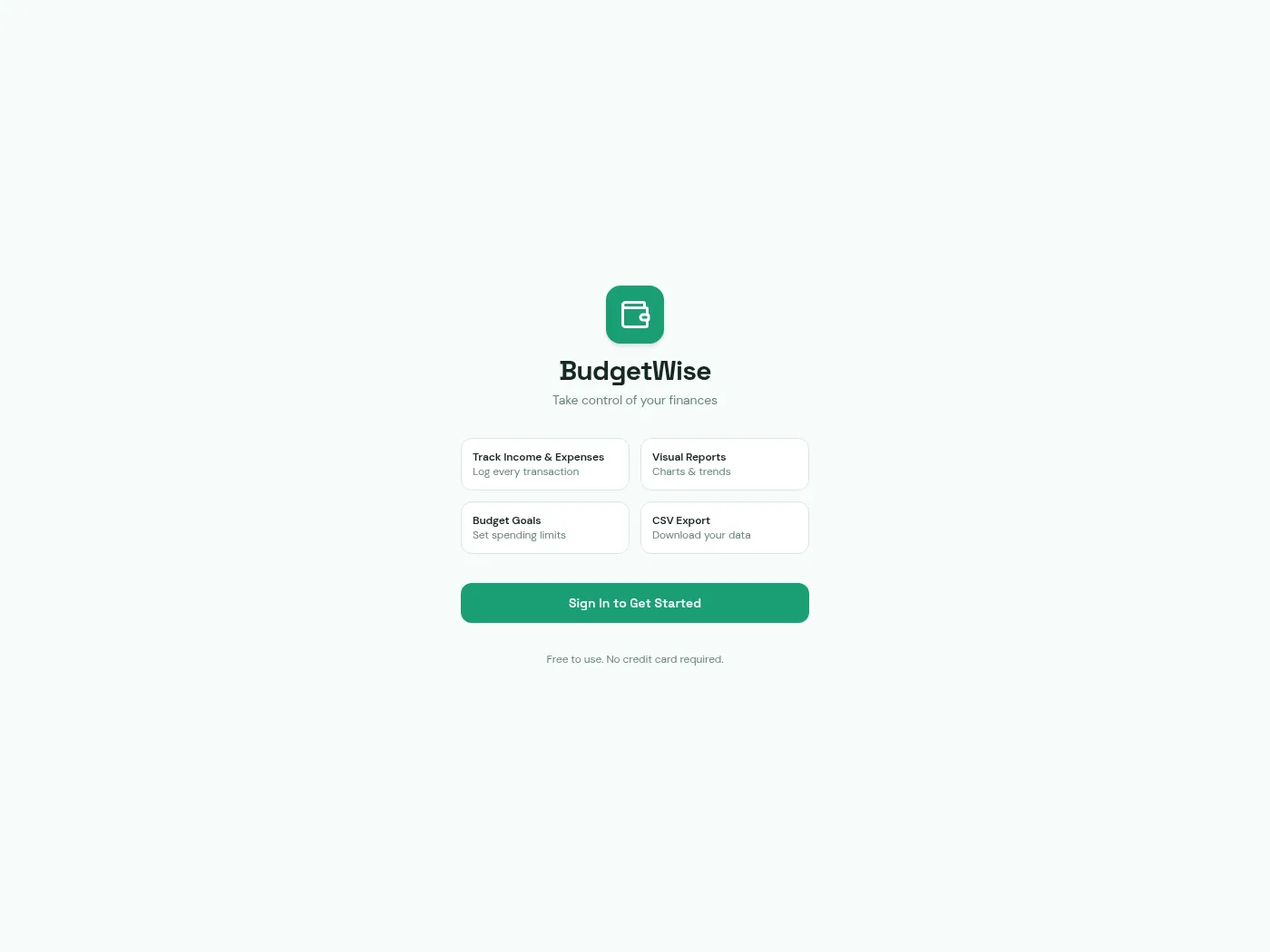 BudgetWise Tracker