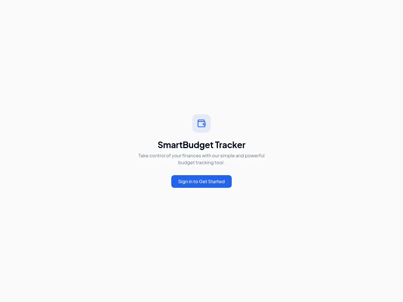 Smart Budget Tracker