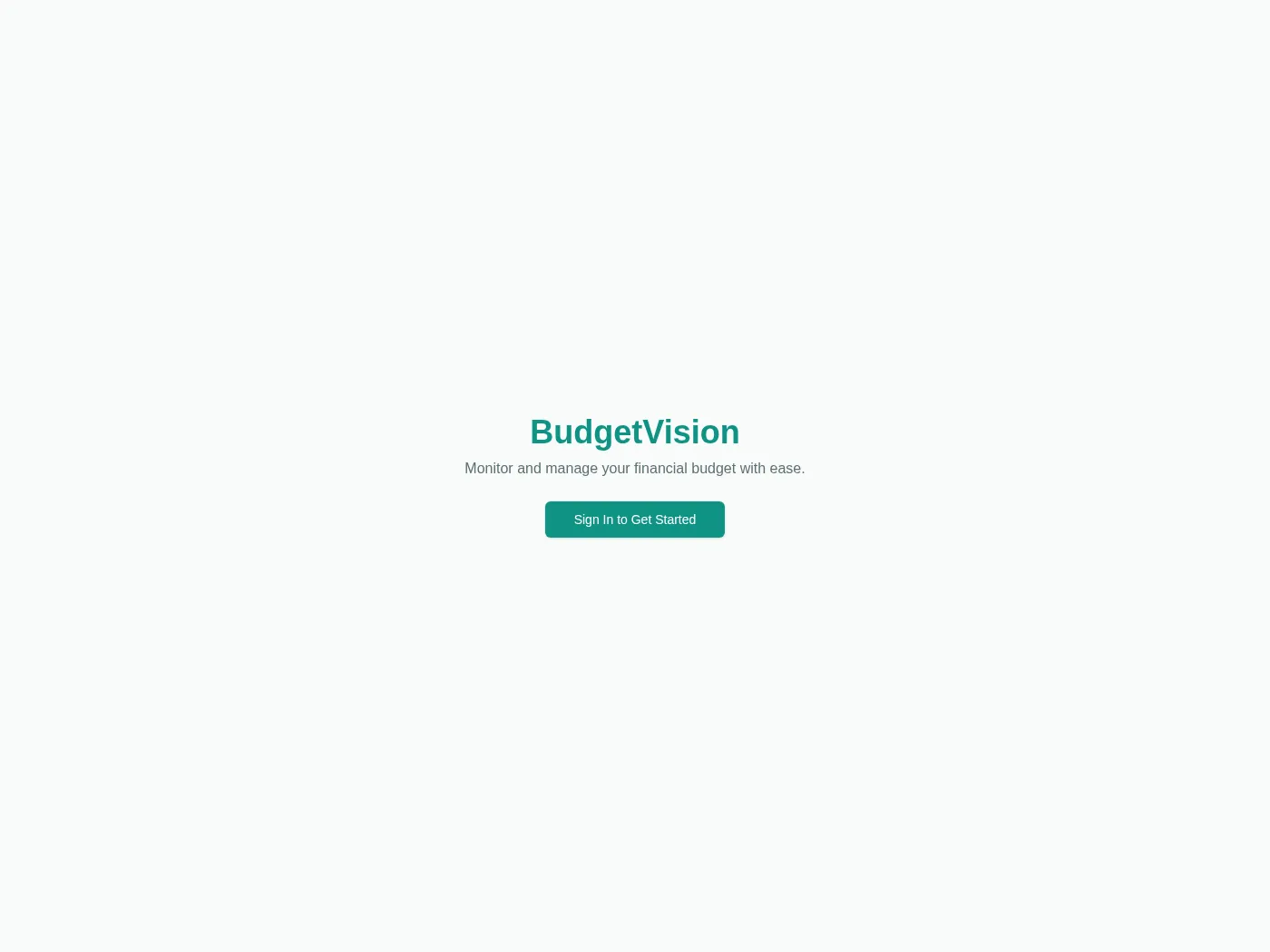 BudgetVision Web