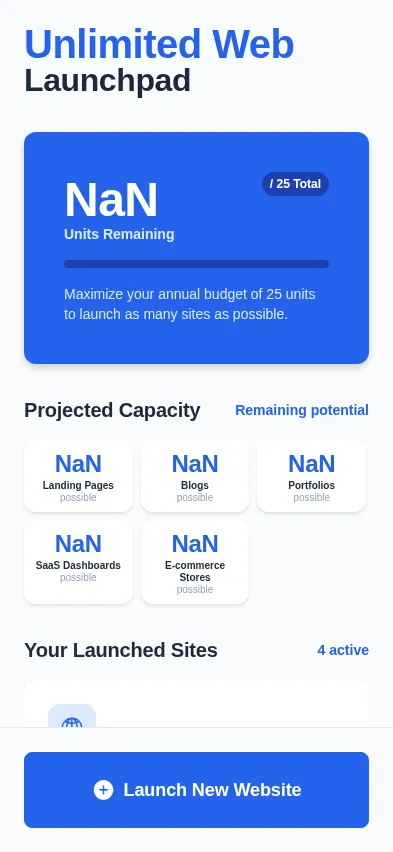 Unlimited Web Launchpad