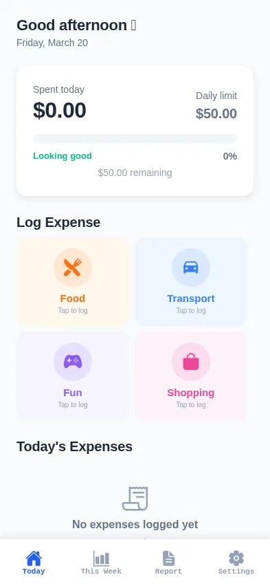 LimitWise Budget App