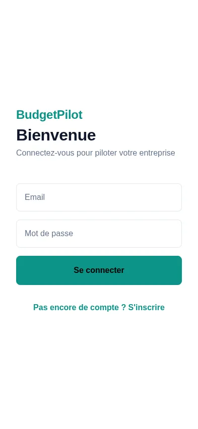 BudgetPilot Mobile