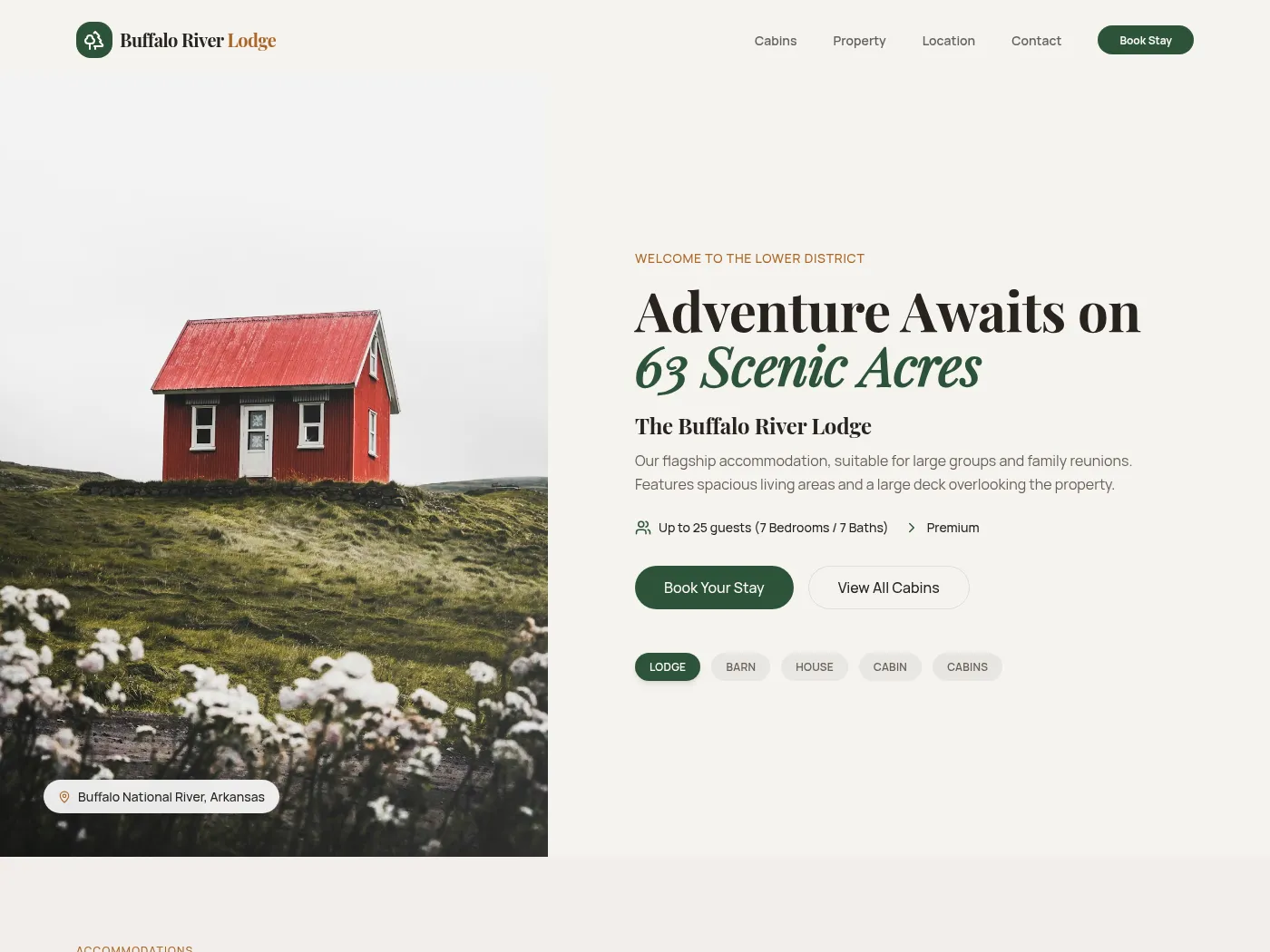 Buffalo River Lodge Site