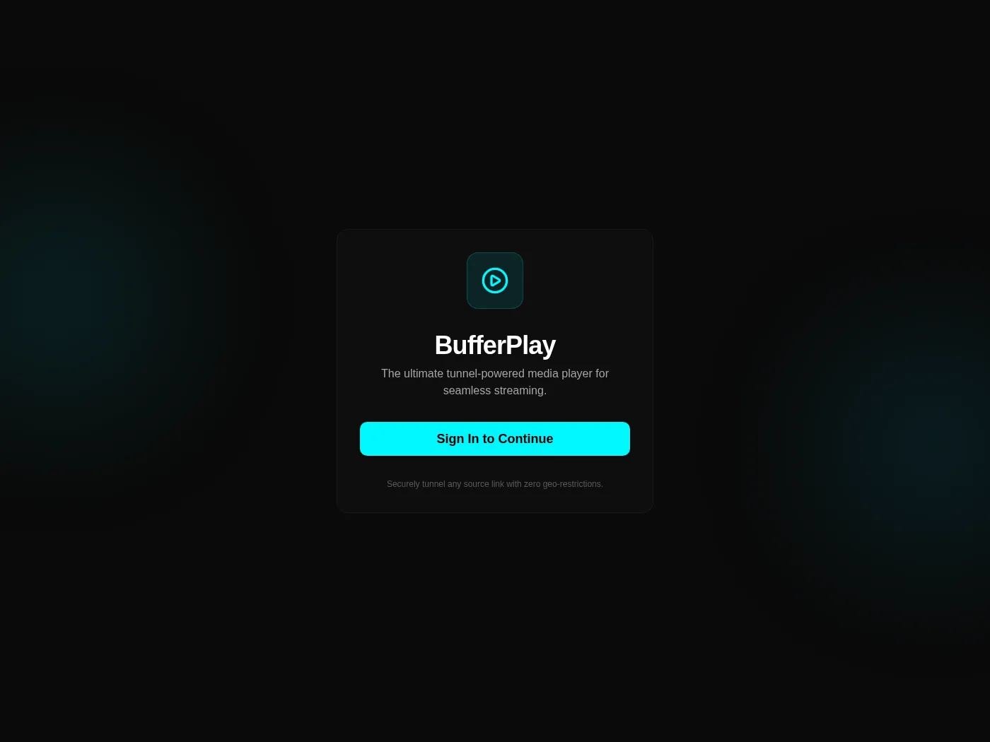 BufferPlay Media Player