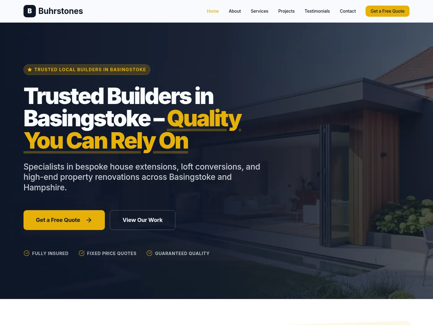 Buhrstones Builders Website