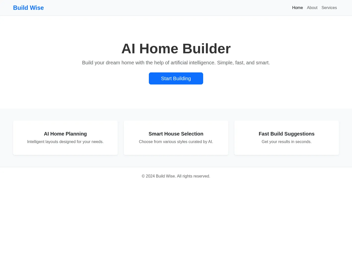 Build Wise Starter