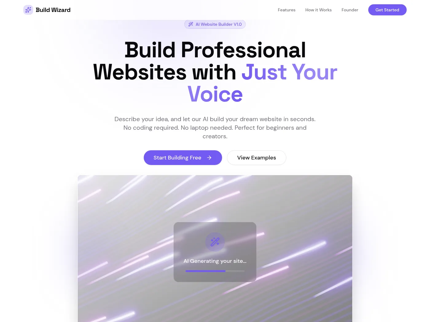 Build Wizard AI Site