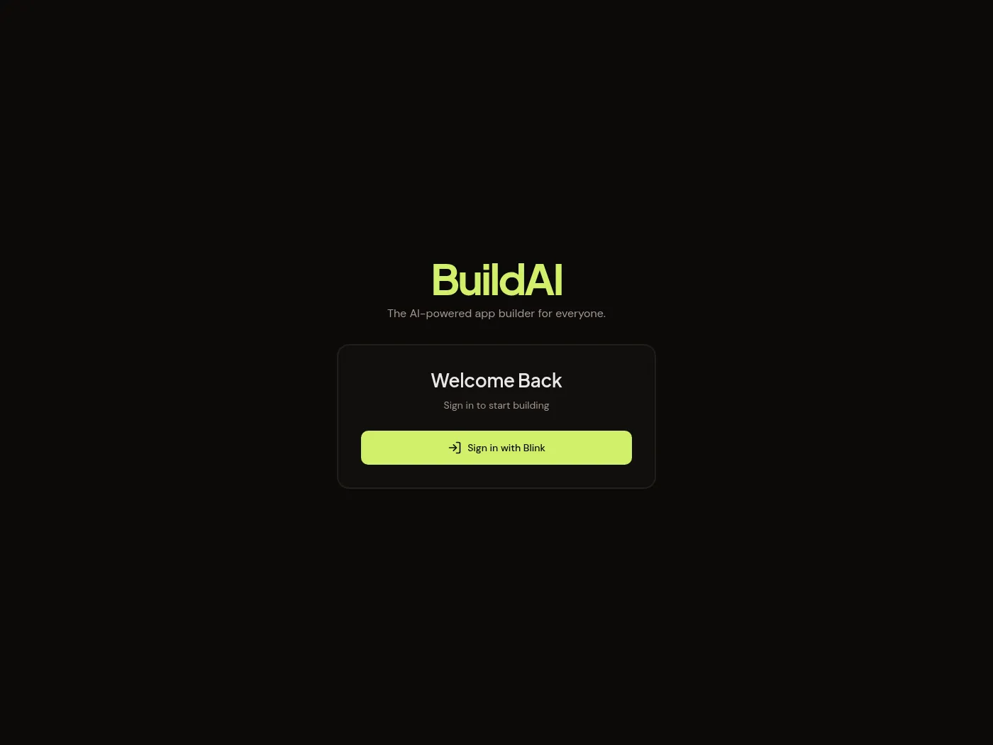 BuildAI App Builder