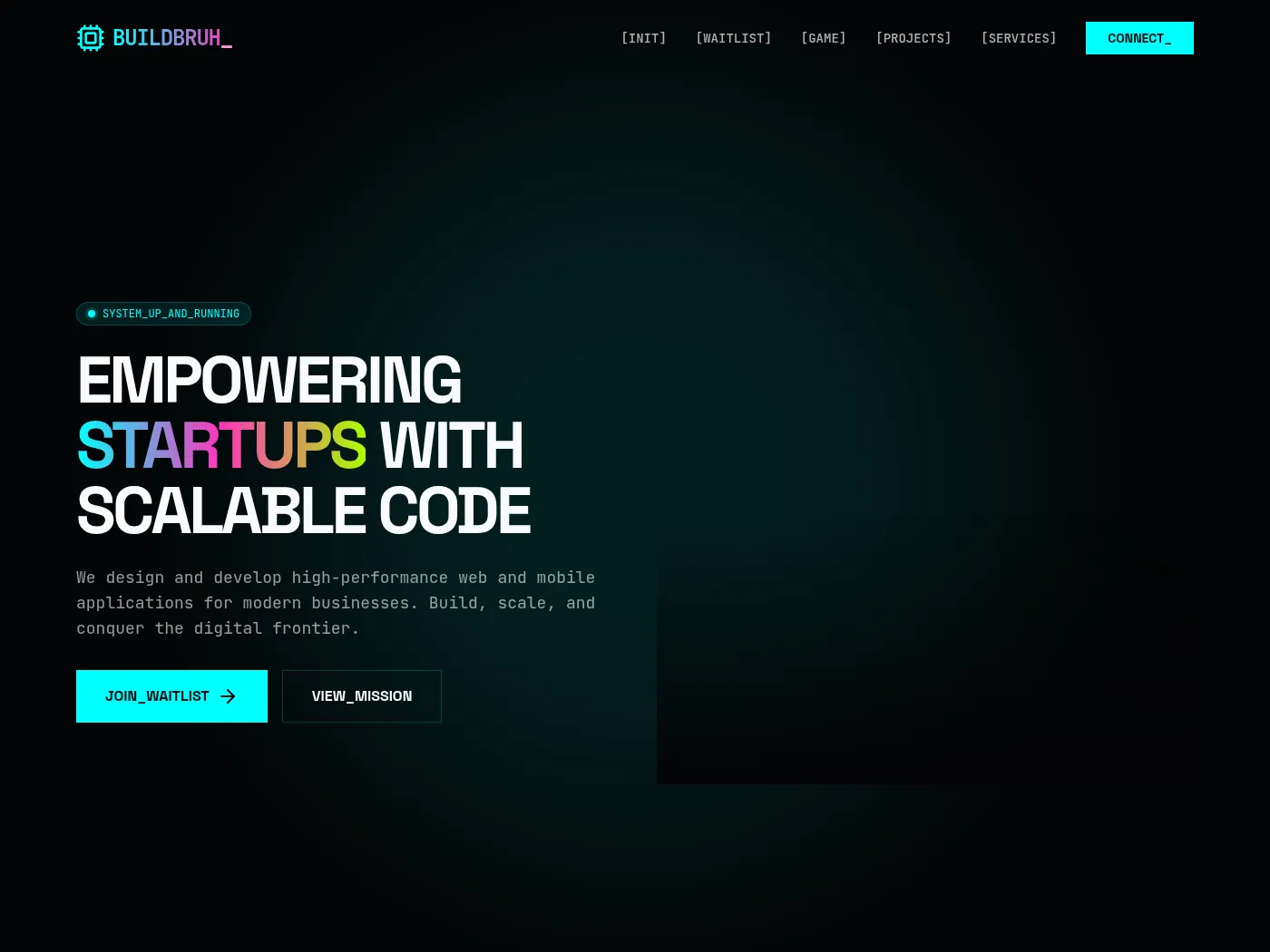 BuildBruh Studio Site