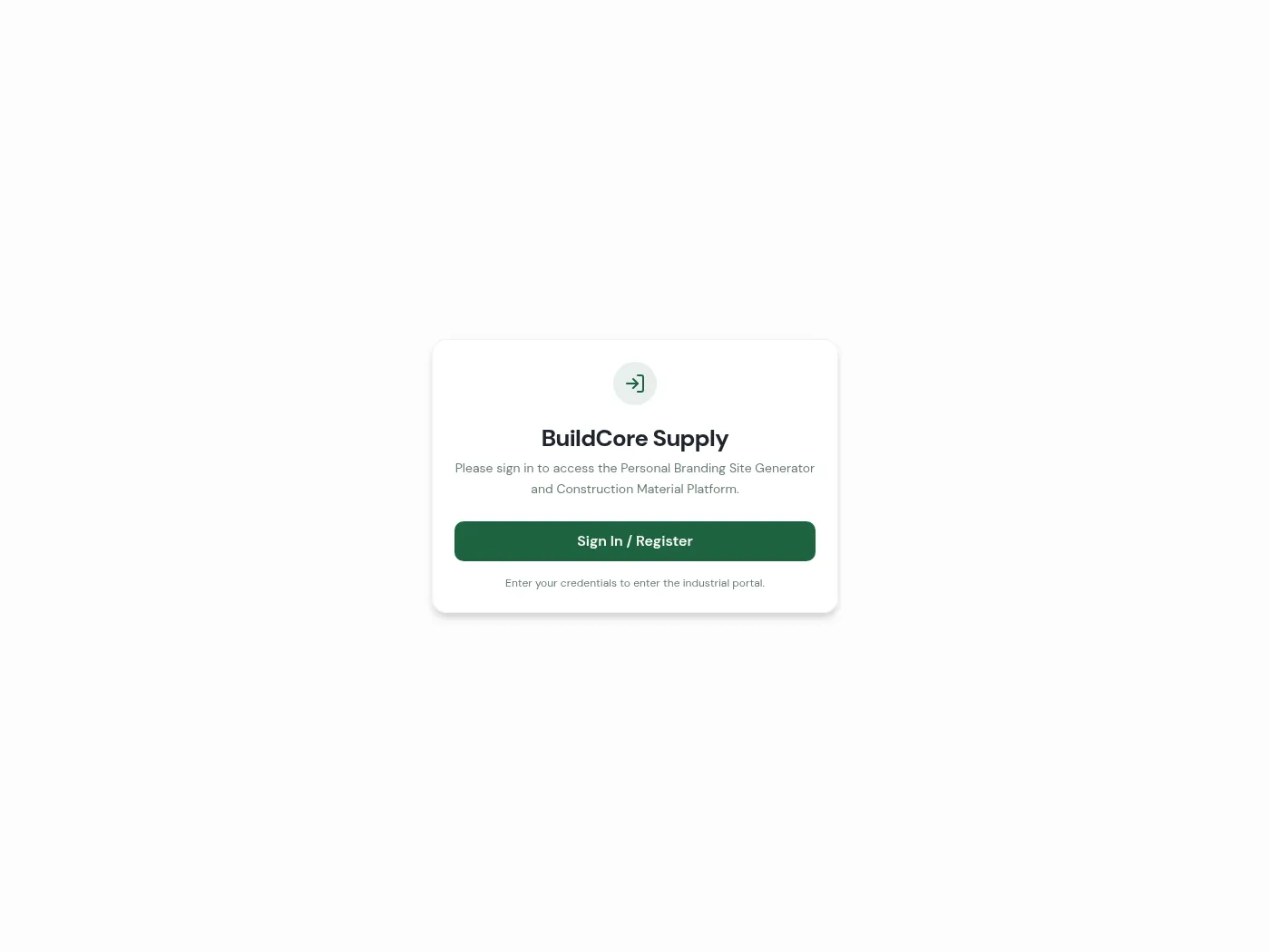 BuildCore Supply Platform