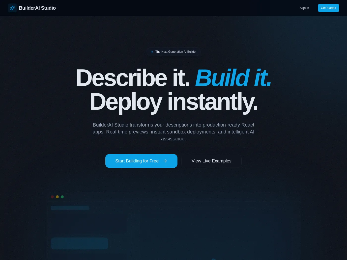 BuilderAI Studio