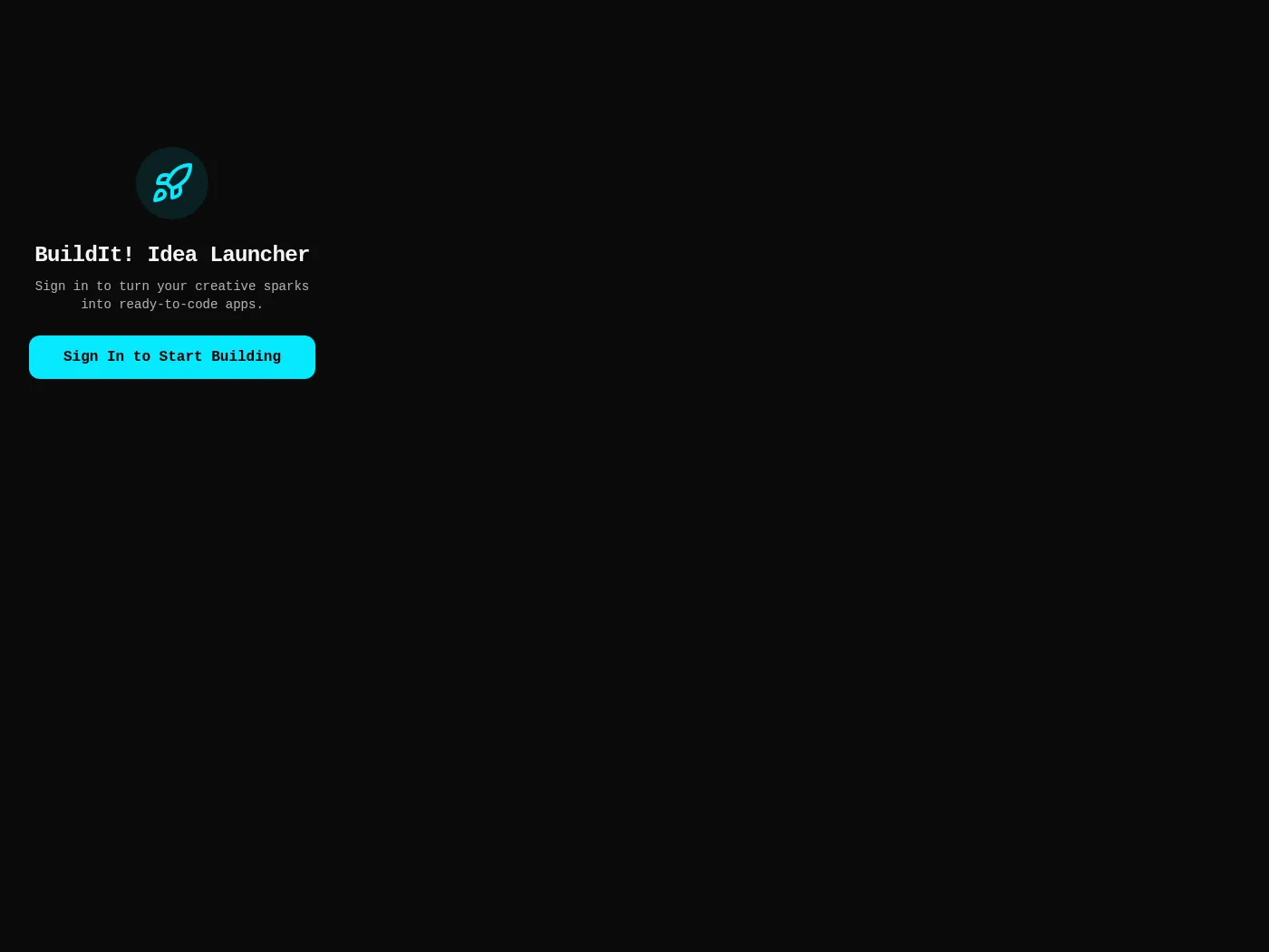 BuildIt! Idea Launcher