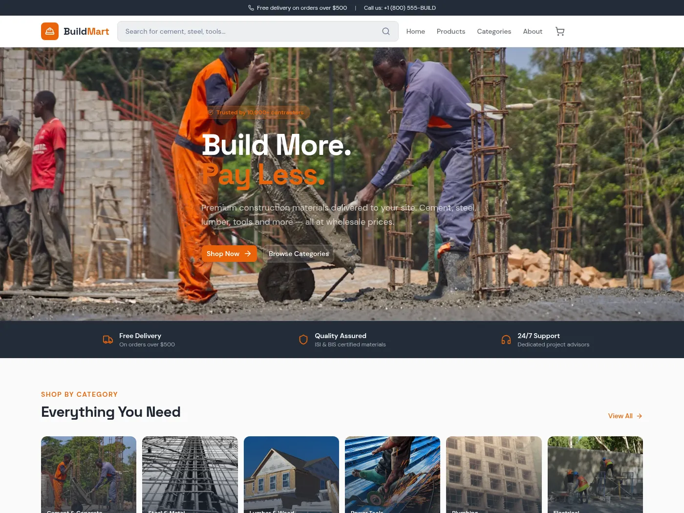 BuildMart Online Store