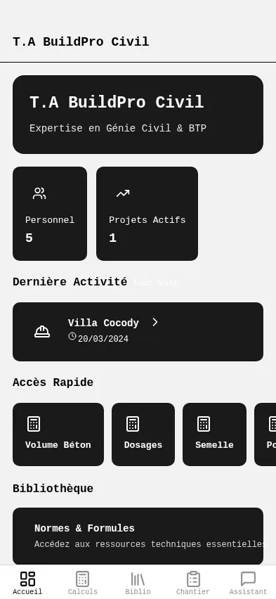BuildPro Civil App