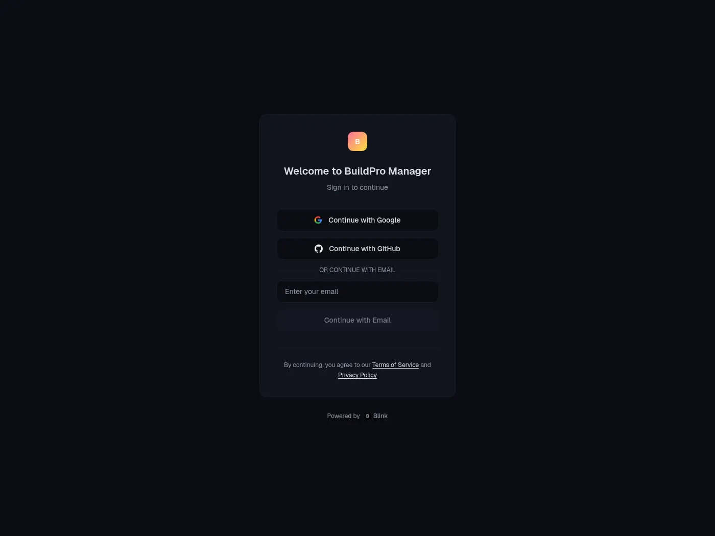 BuildPro Manager