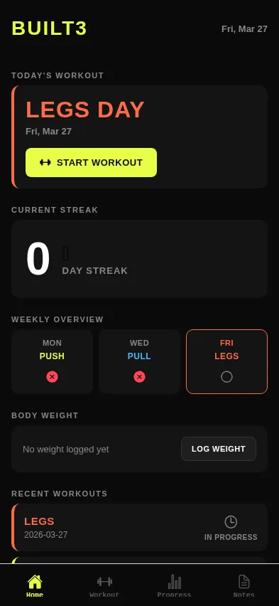 Built3 Fitness Tracker