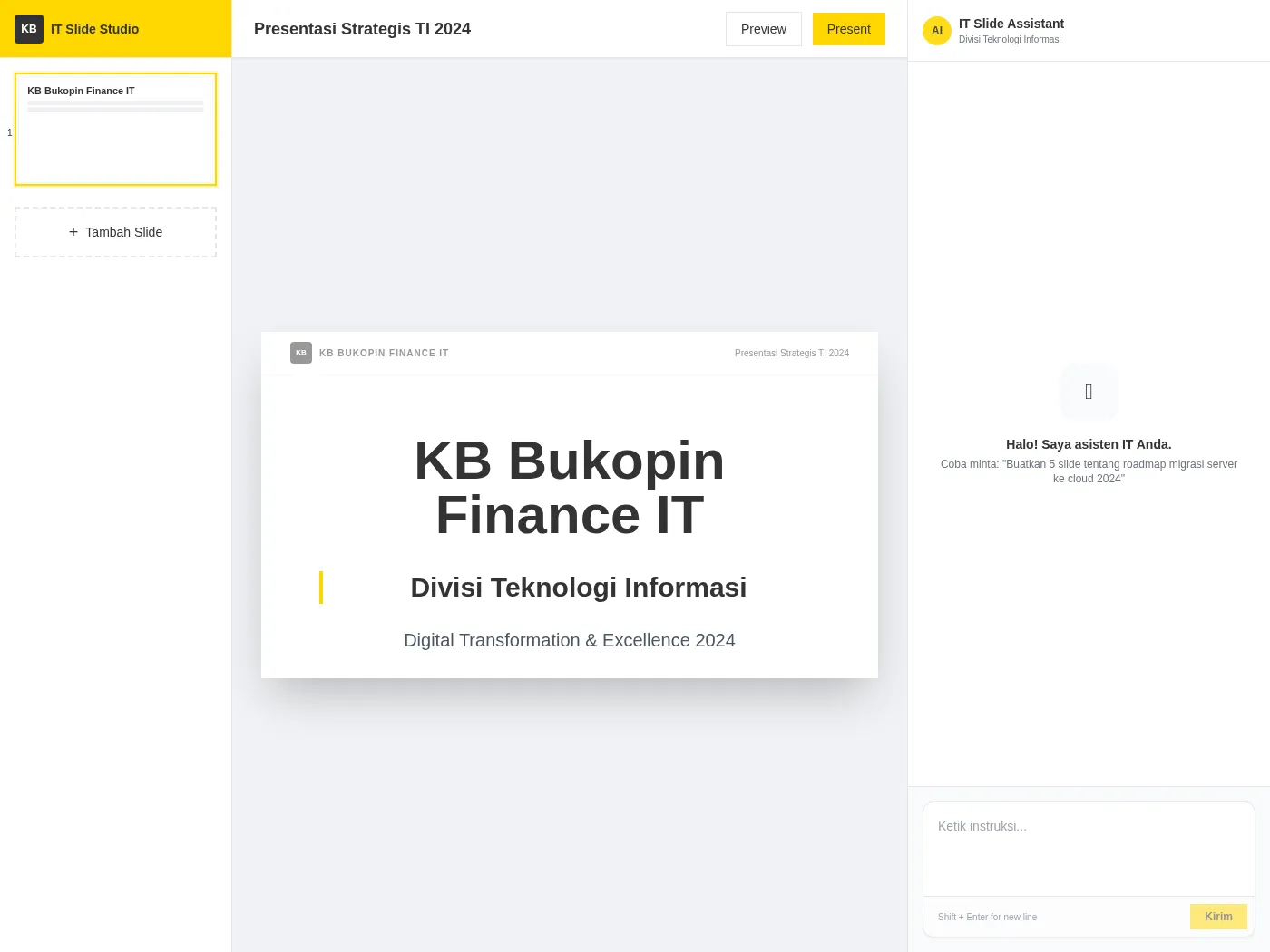 Bukopin IT PPT Template
