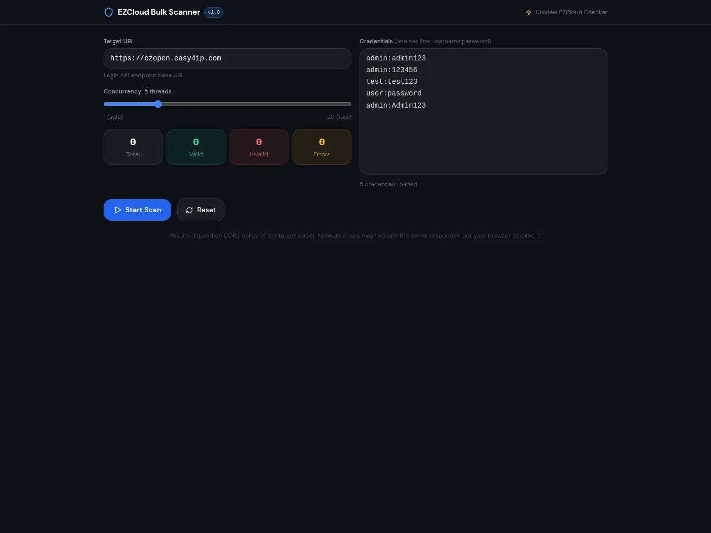 Bulk Account Scanner