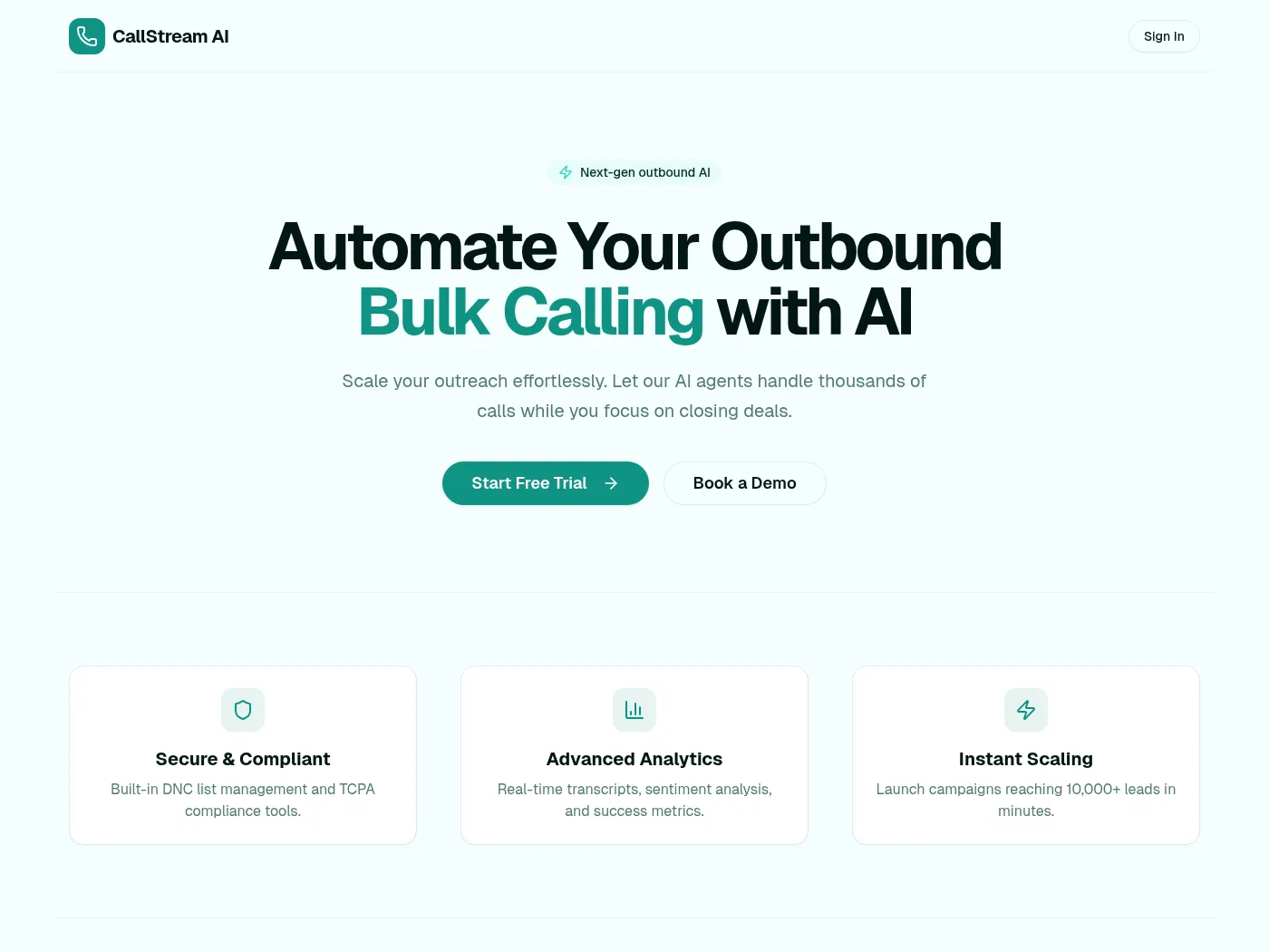 Bulk Calling Agent