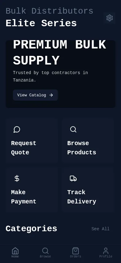 Bulk Distributors Elite App