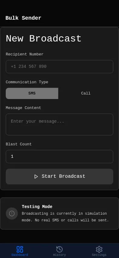 Bulk SMS & Call Sender