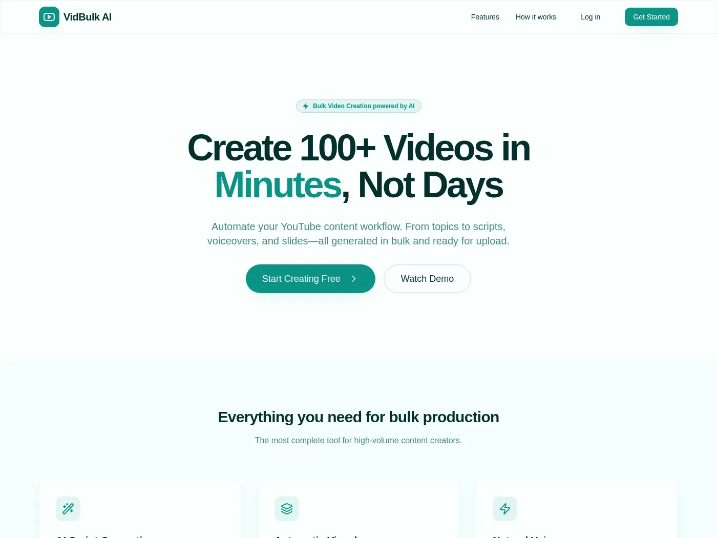 Bulk YouTube Video Maker