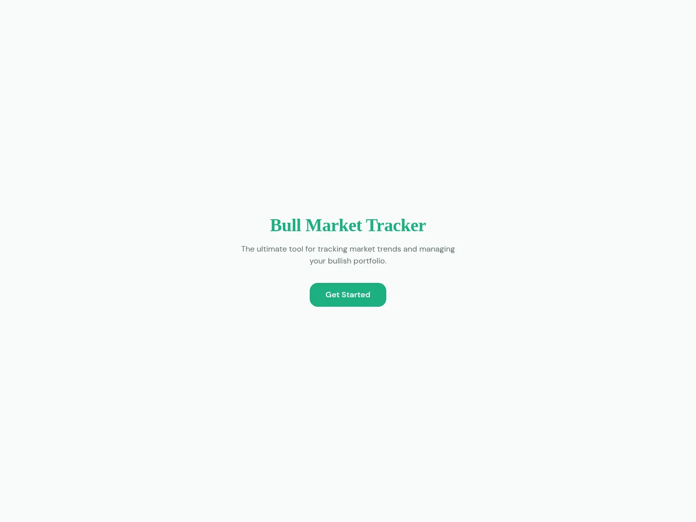 Bull Market Tracker