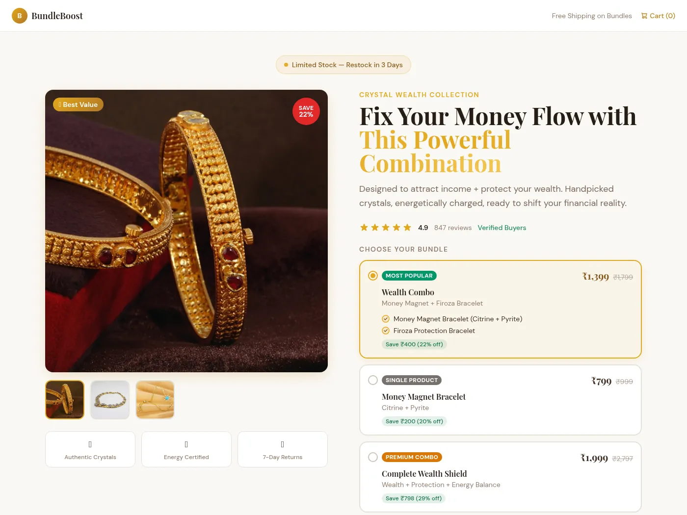 BundleBoost Landing Page