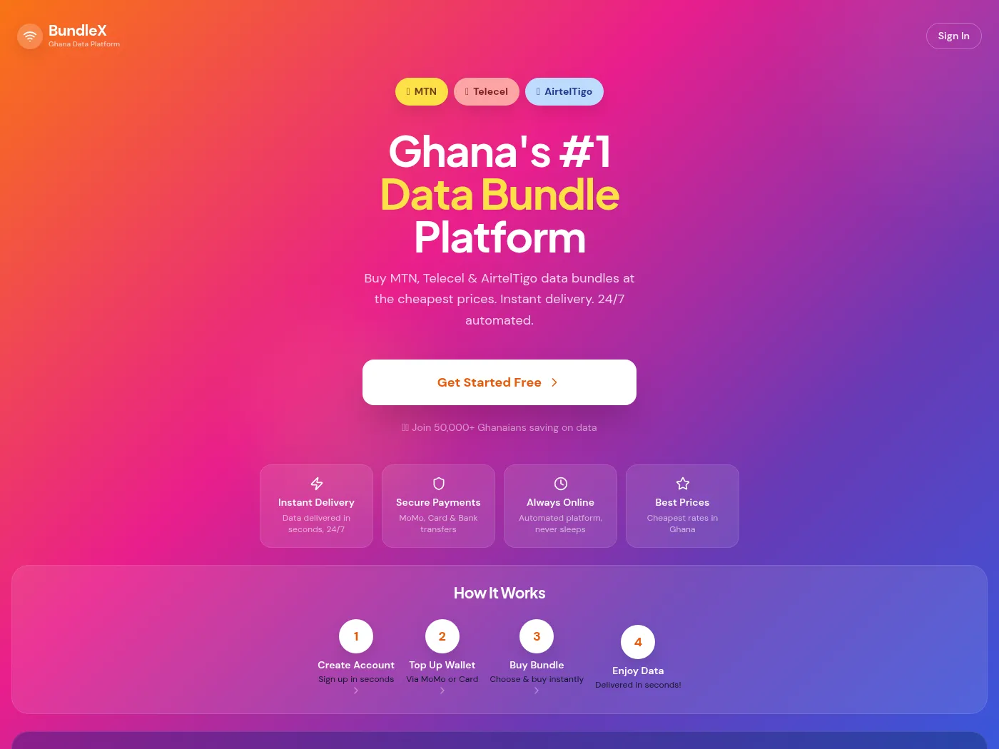 BundleX Ghana Platform