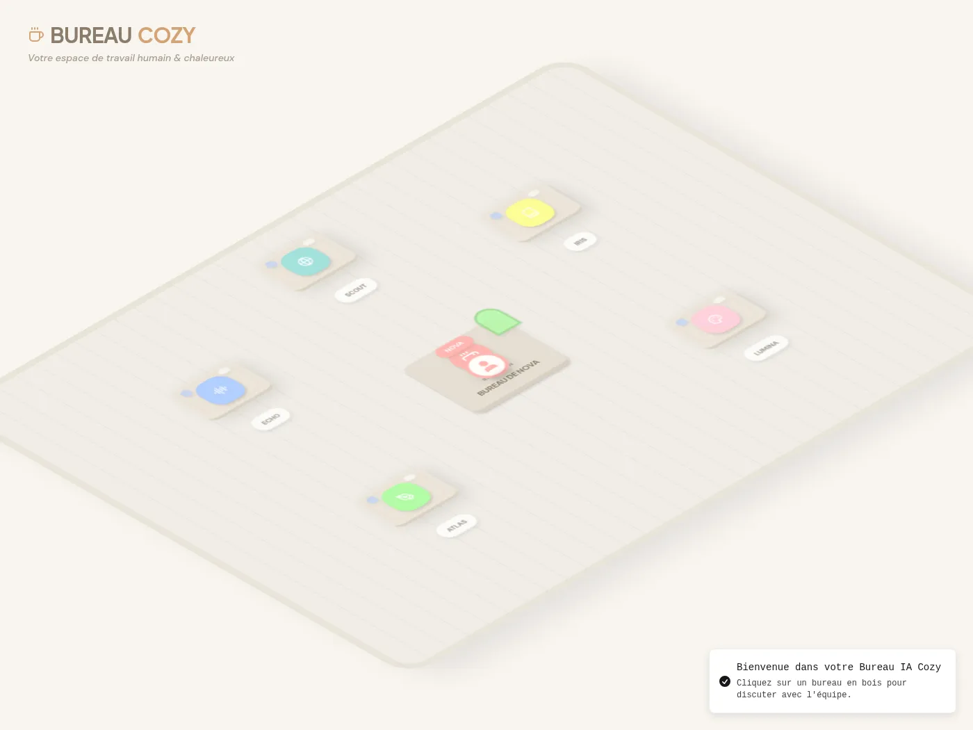Bureau IA Virtual Workspace