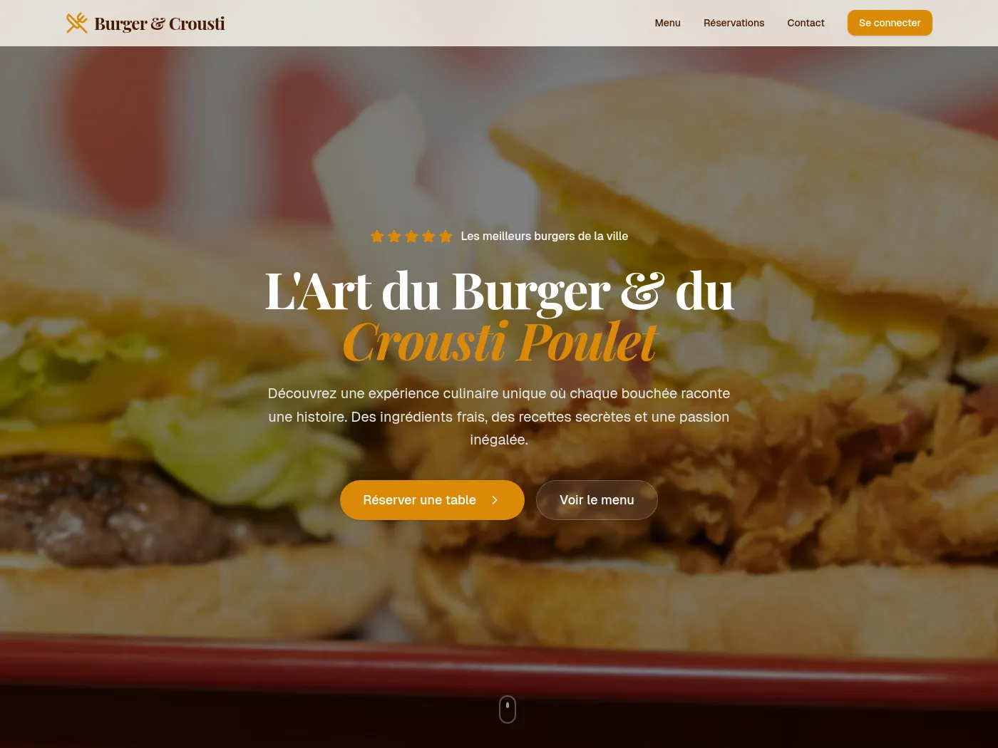 Burger & Crousti Restaurant Site