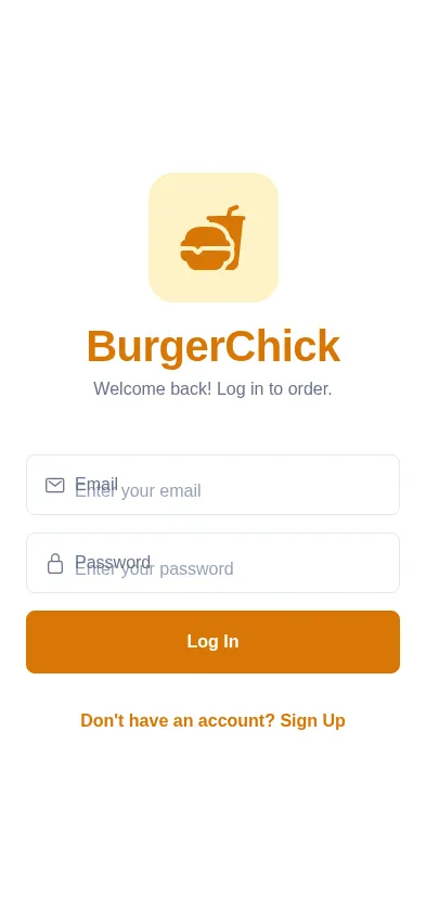 BurgerChick Orders App