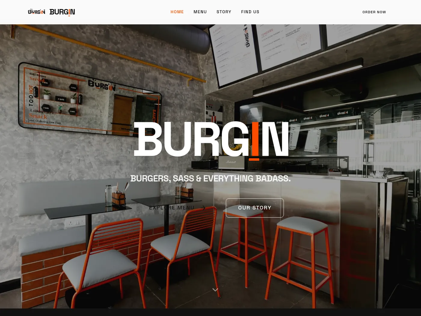 Burgin Burgers Web Launch