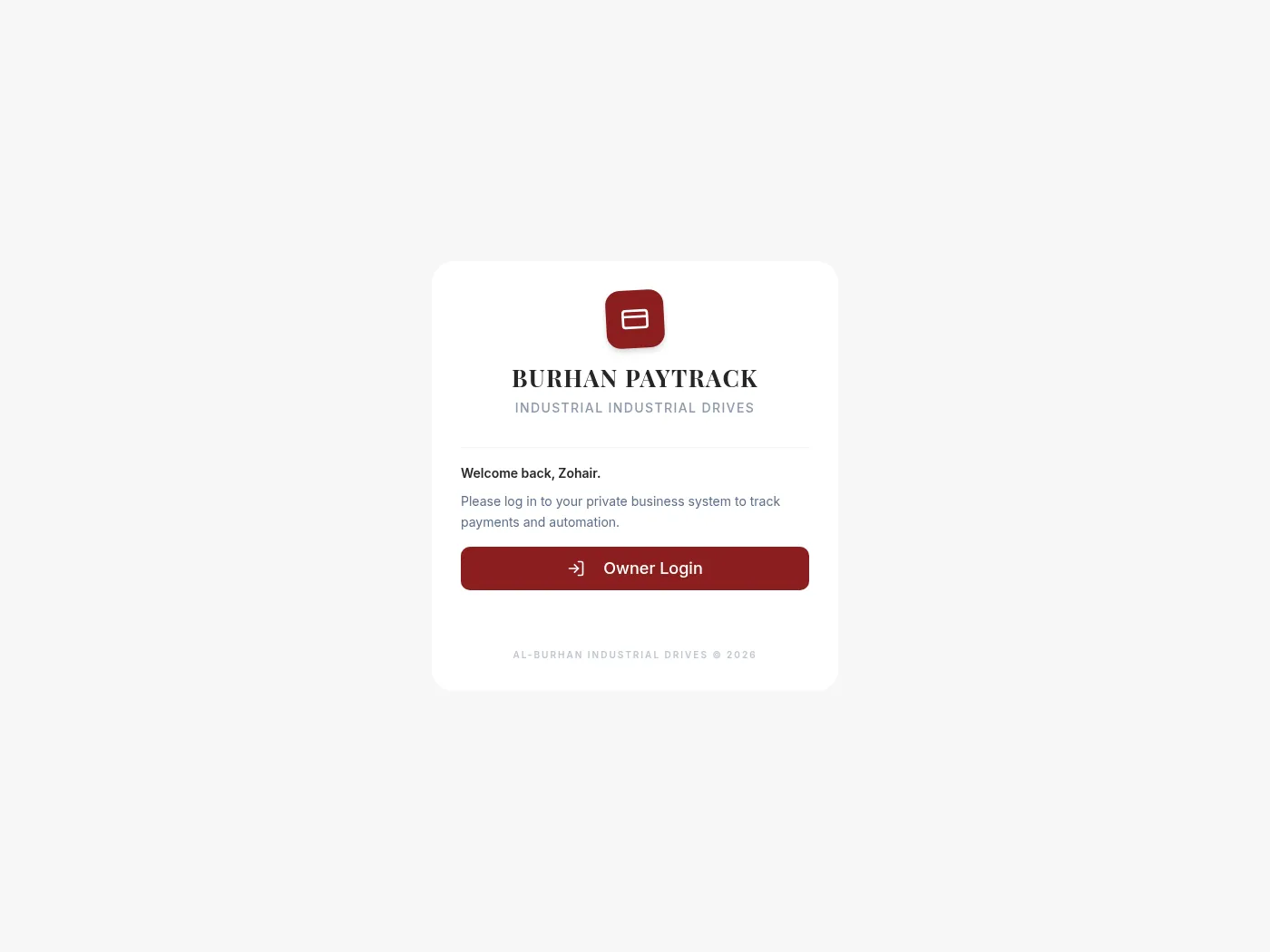 Burhan PayTrack