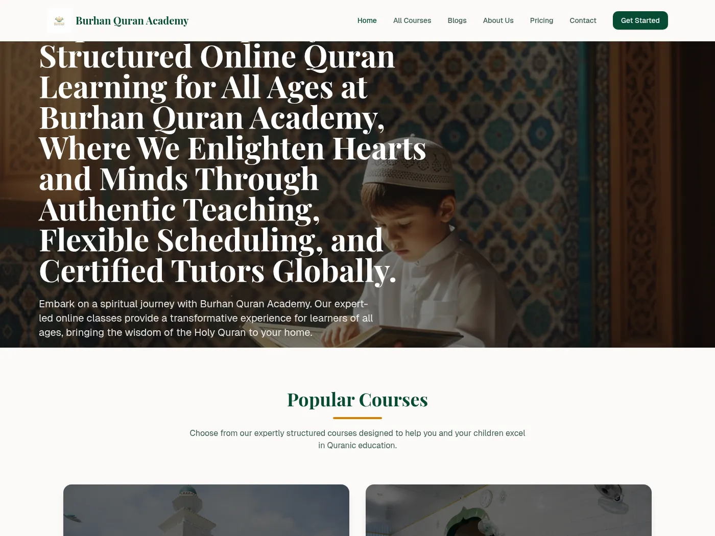 Burhan Quran Academy Site