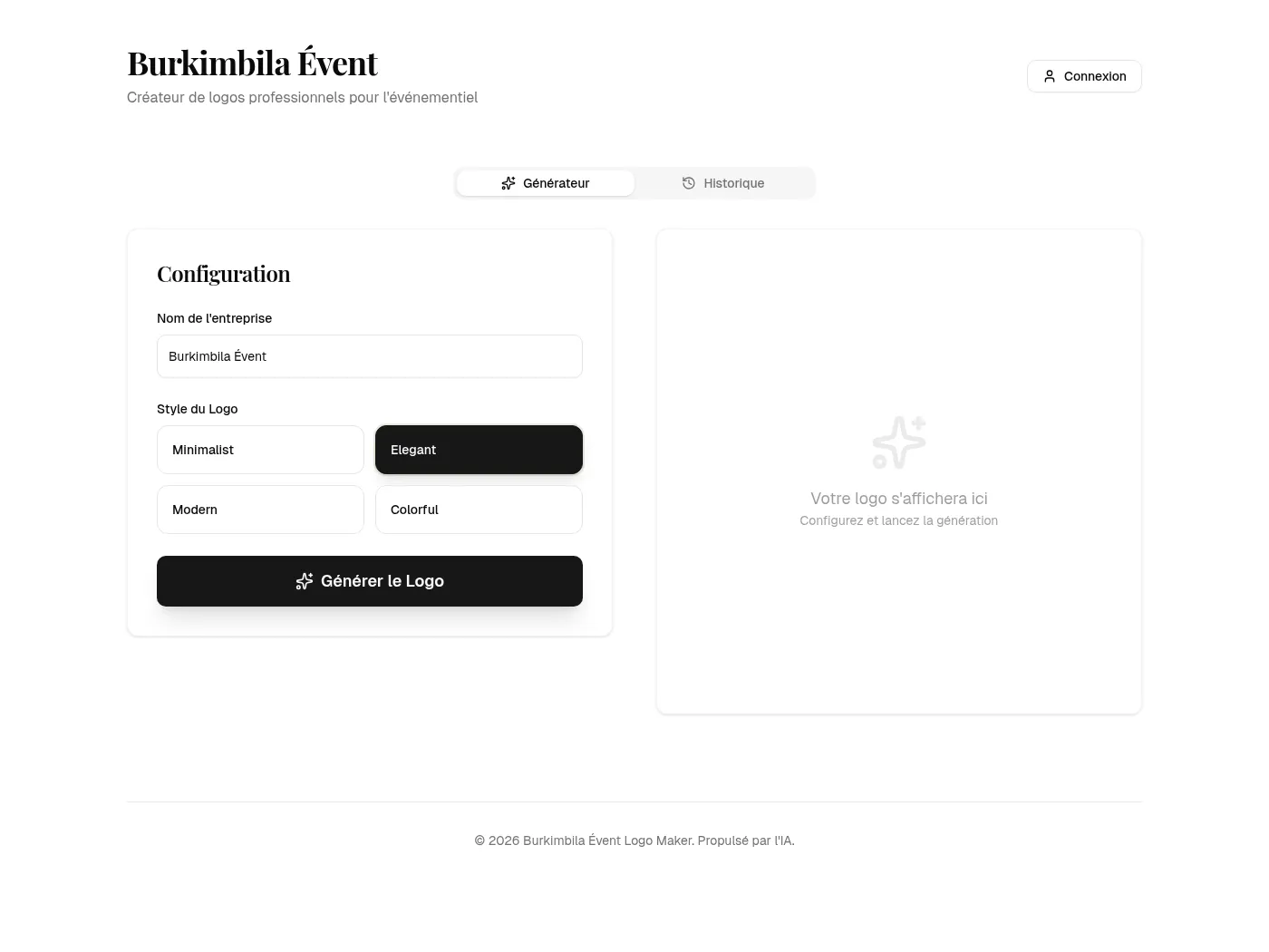 Burkimbila Event Logo Maker