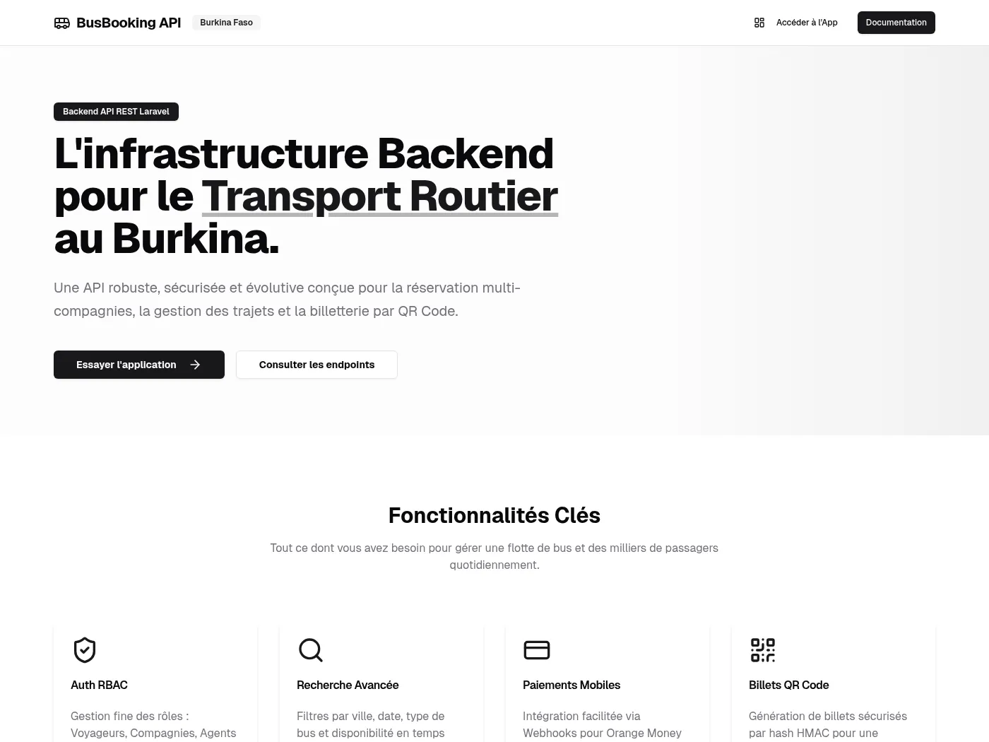 BusBooking API Burkina