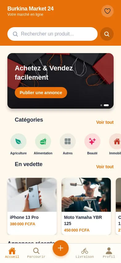 Burkina Market App