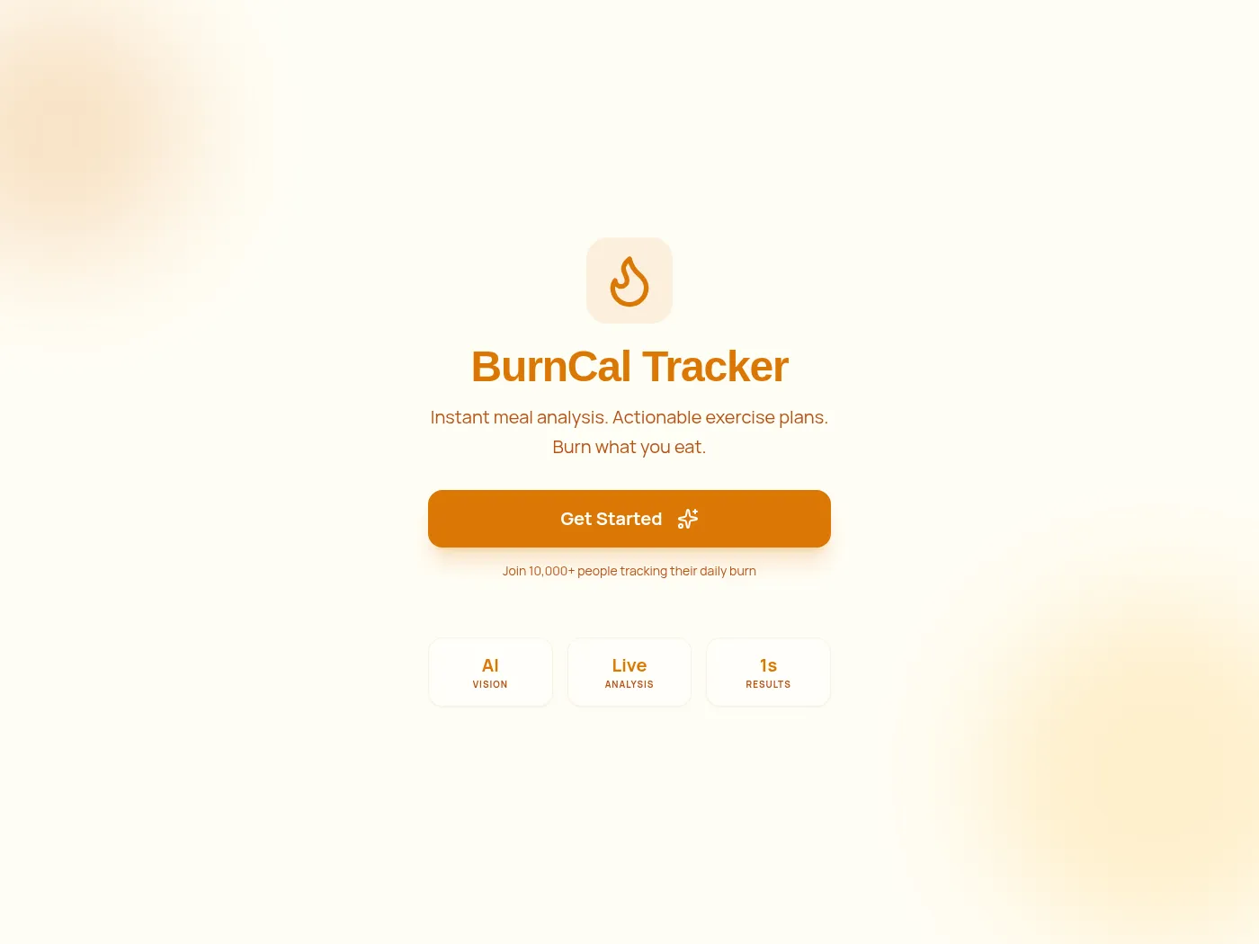 BurnCal Tracker