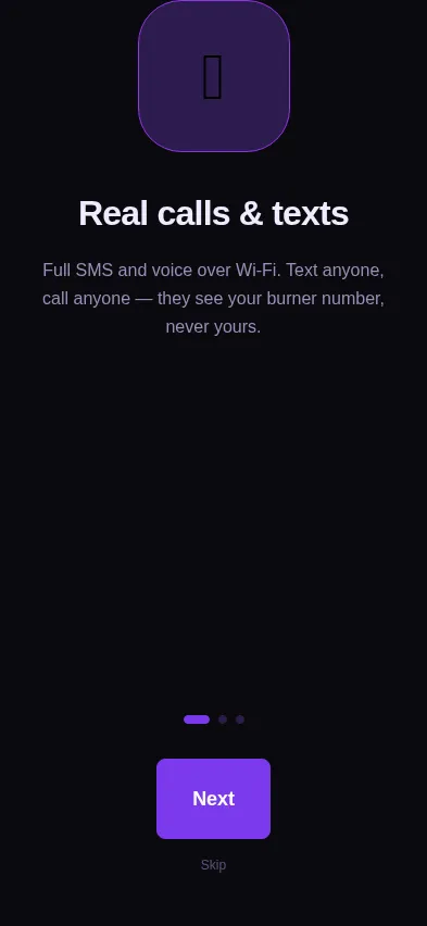 BurnerText App