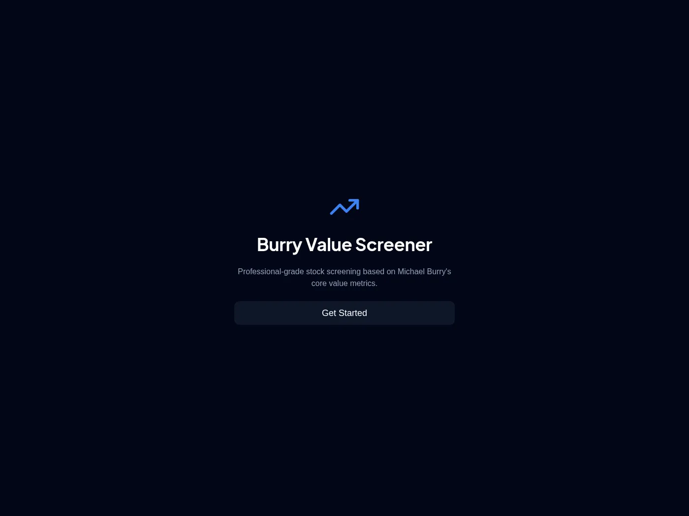 Burry Value Screener